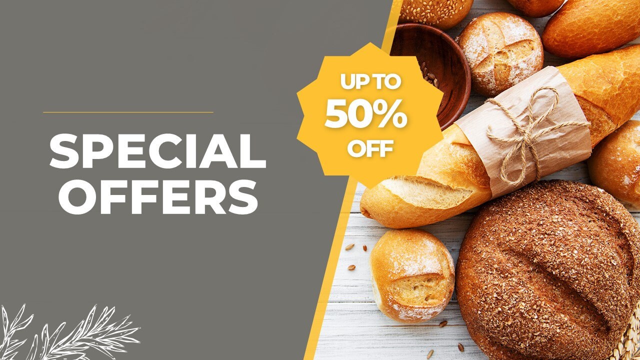 Bakery Menu – Digital Signage Powerpoint Animated Template Restaurant ...