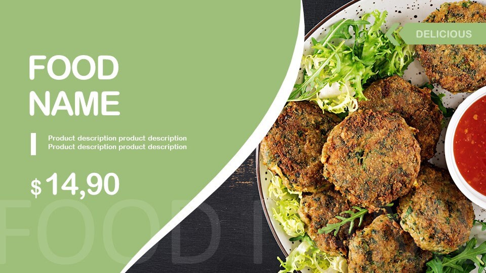 Buy Restaurant Menu Board – Digital Signage Powerpoint Animated ...