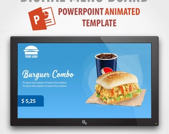 Digital Signage Powerpoint Food Presentation Animated Template - Etsy