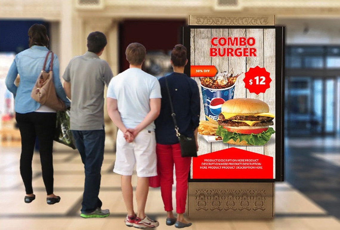 Buy Restaurant Menu Board Digital Signage Powerpoint Animated Template ...