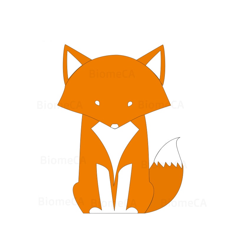 Cute Fox SVG Woodland Animals Forest Animals PNG Clipart - Etsy