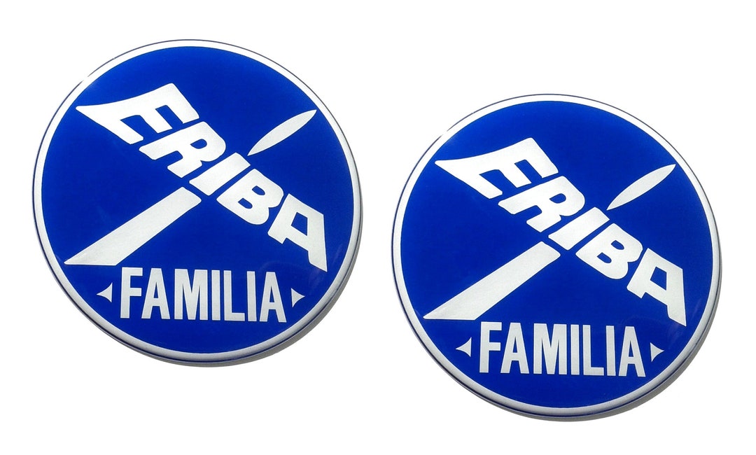 Set of 2 Pcs. Eriba Familia Motorhome Logo Resin Domed Stickers ...
