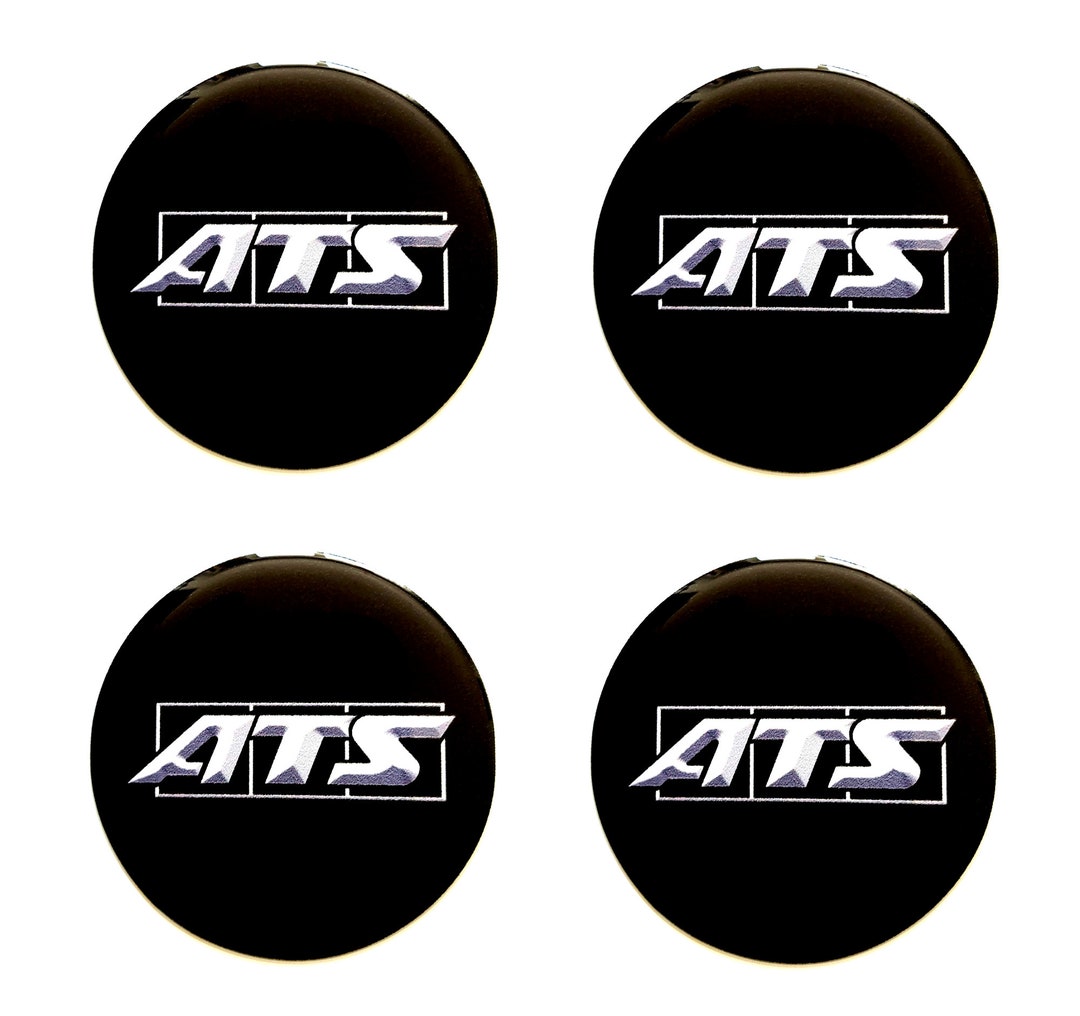 Set of 4 Pcs. ATS Center Wheel Caps Logo Resin Domed Sticker Decals 30 ...