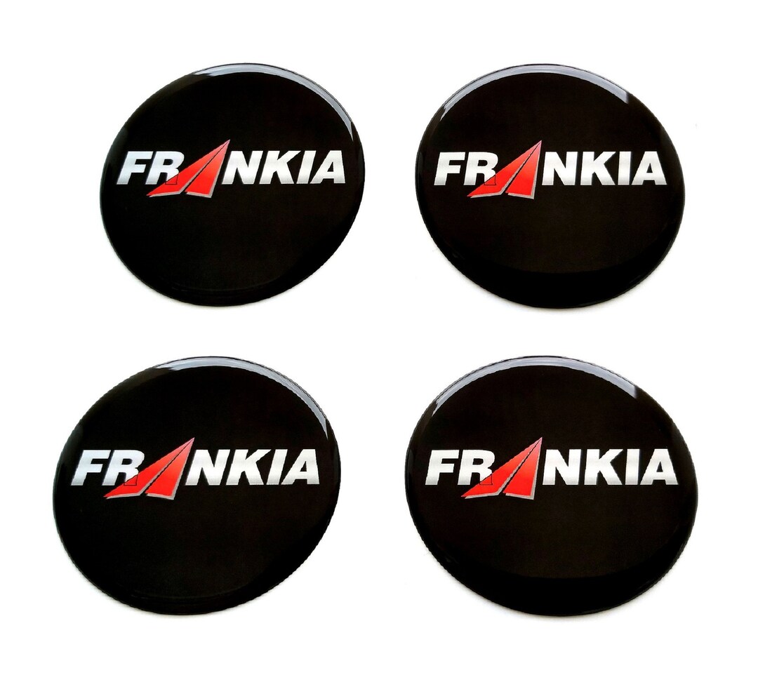Frankia, Resin Domed Stickers: Wheel Center Caps, Motorhome, Logo, 20 ...