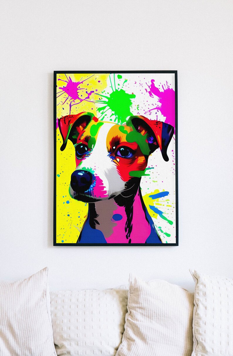 Printable Jack Russell Color Splash Printable Wall Art - Etsy