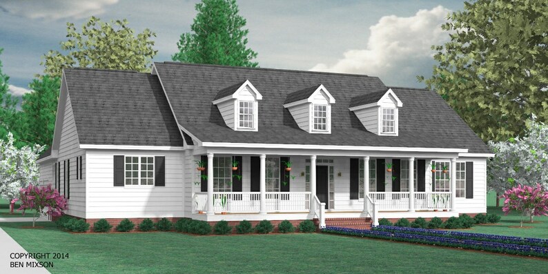 House Plan 2428-A the SPRINGFIELD "a" - Etsy