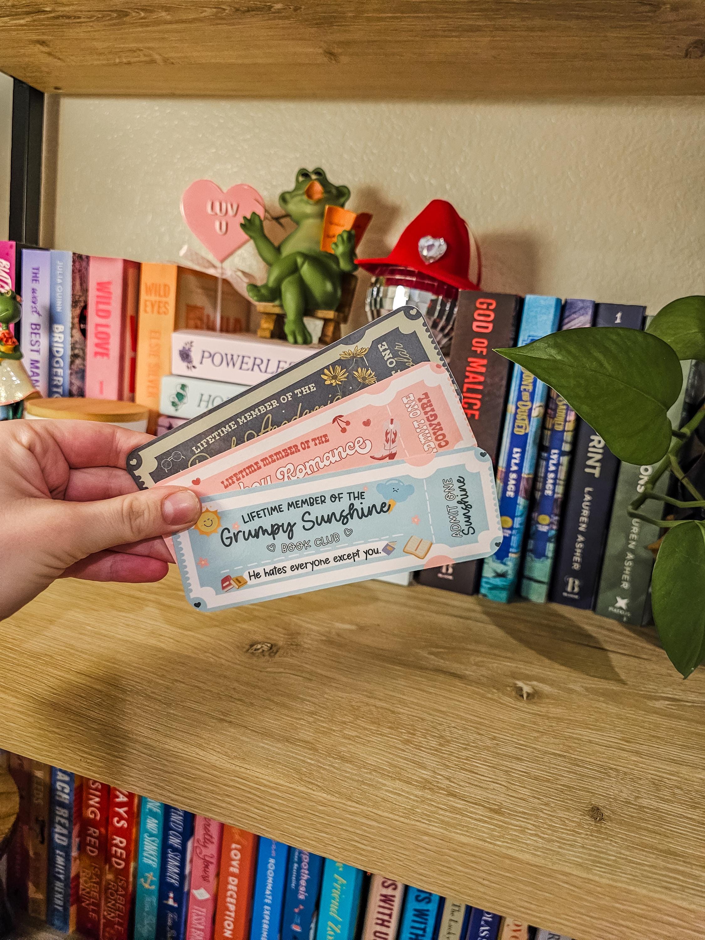 Lifetime Ticket Bookmarks| Laminated Bookmarks| Cardstock Bookmarks ...
