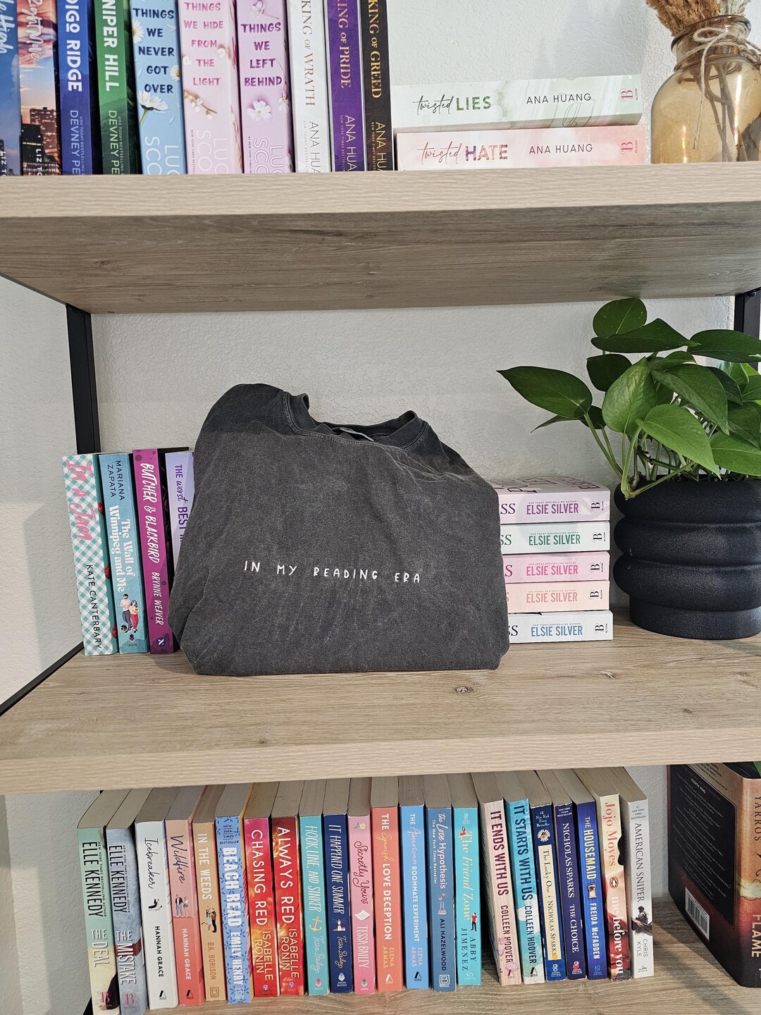 In My Reading Era Embroidered Shirt| Book Shirt| Bookish Gift| Bookish ...