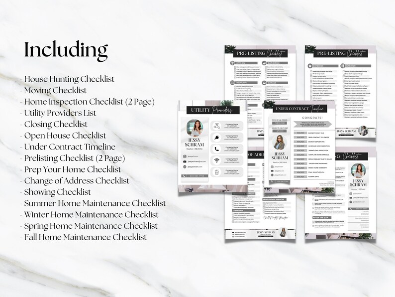 Realtor Checklist Bundle Canva Template Home Seller Real Estate ...