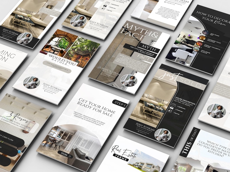 Realtor Instagram Story Templates for Canva Real Estate Social - Etsy
