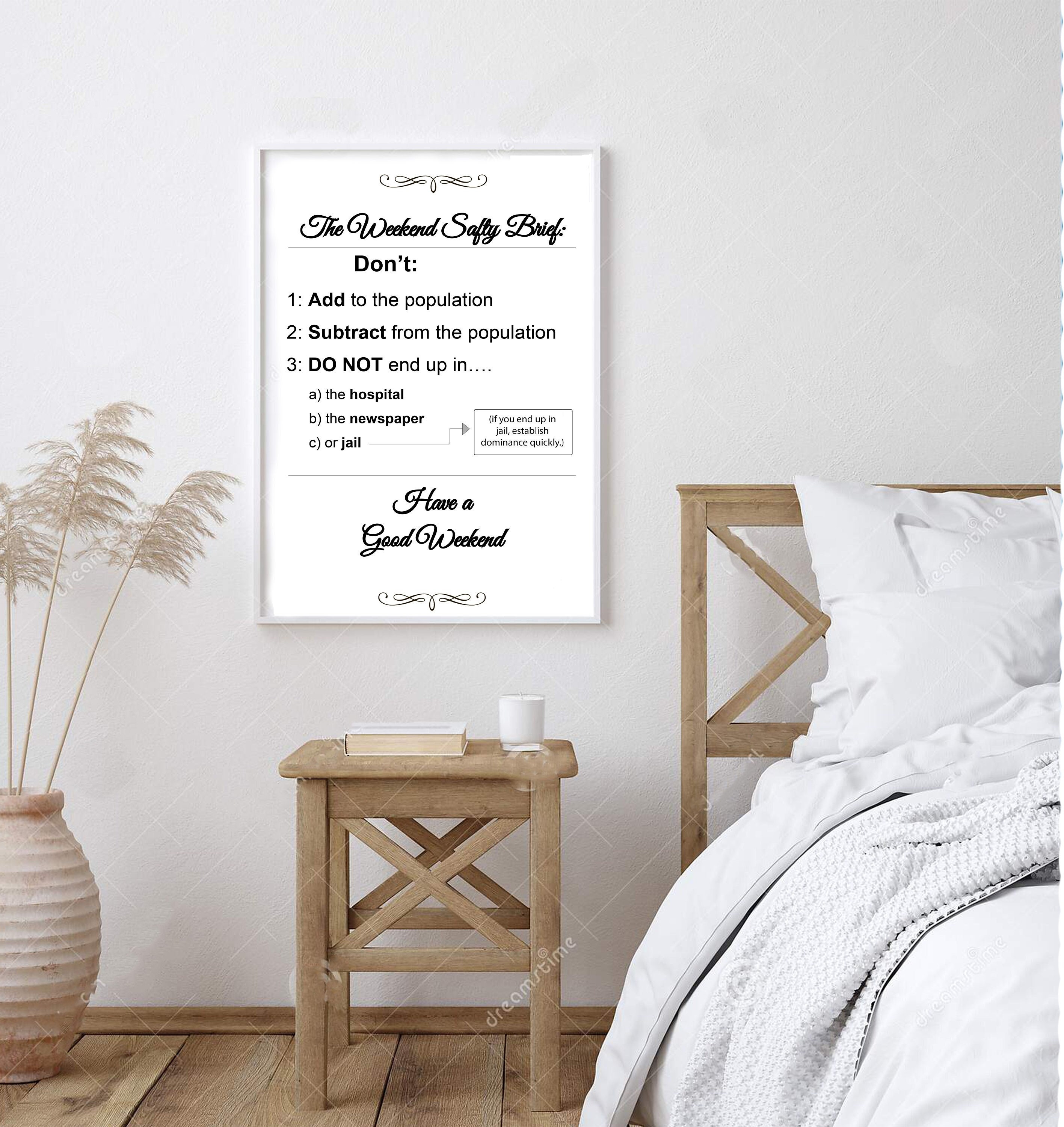 Funny Weekend Safety Brief From Tik Tok - Etsy