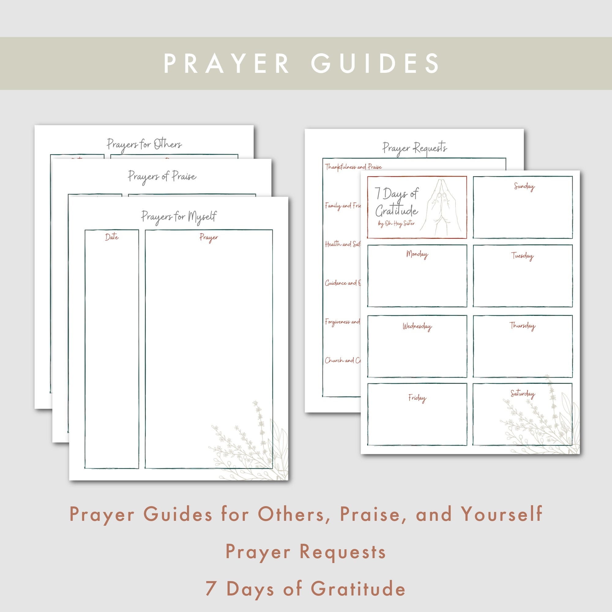 Bible Study Printable, Prayer Journal, Bible Journaling, Daily Bible ...