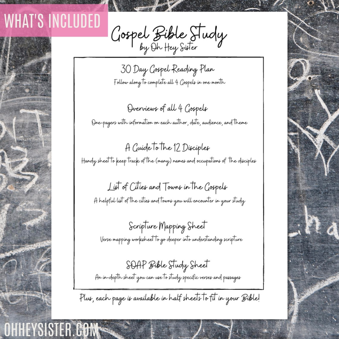 Printable Gospel Bible Study Planner - in Depth Bible Study Journal ...