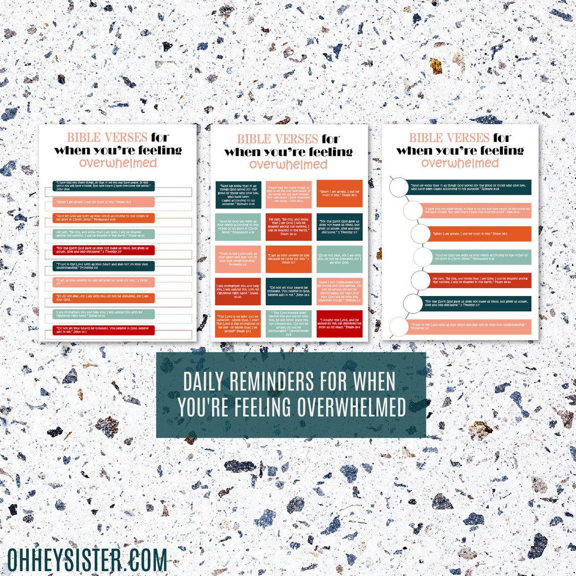 Printable Bible Verse Reminders - Daily Reminders, Verse and Scripture ...