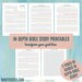 Printable Bible Study Notes and Planner - in Depth Bible Study Journal ...
