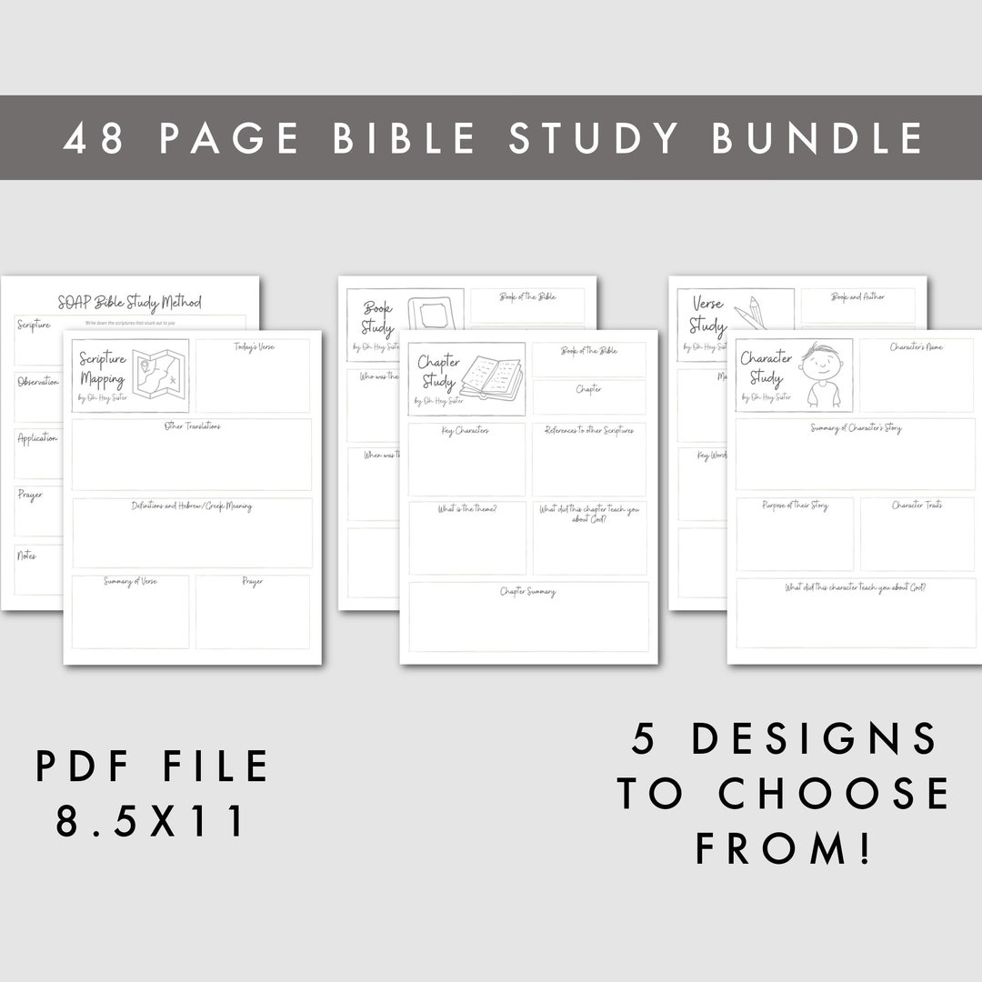 Bible Study Printable, Prayer Journal, Bible Journaling, Daily Bible ...