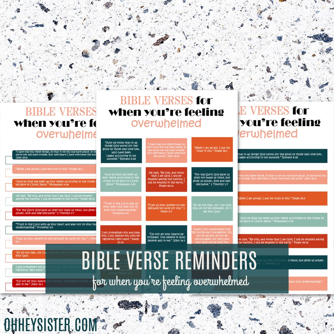 Printable Bible Verse Reminders - Daily Reminders, Verse and Scripture ...