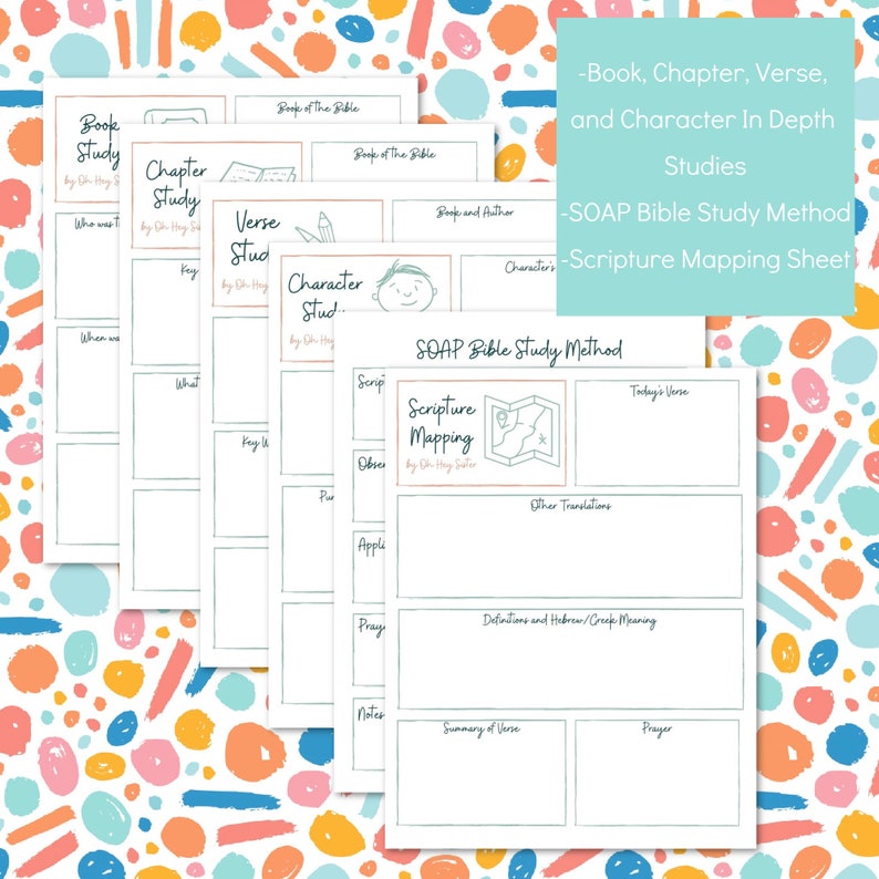 Bible Study Printable | Verse and Scripture Mapping Guide | SOAP Bible ...