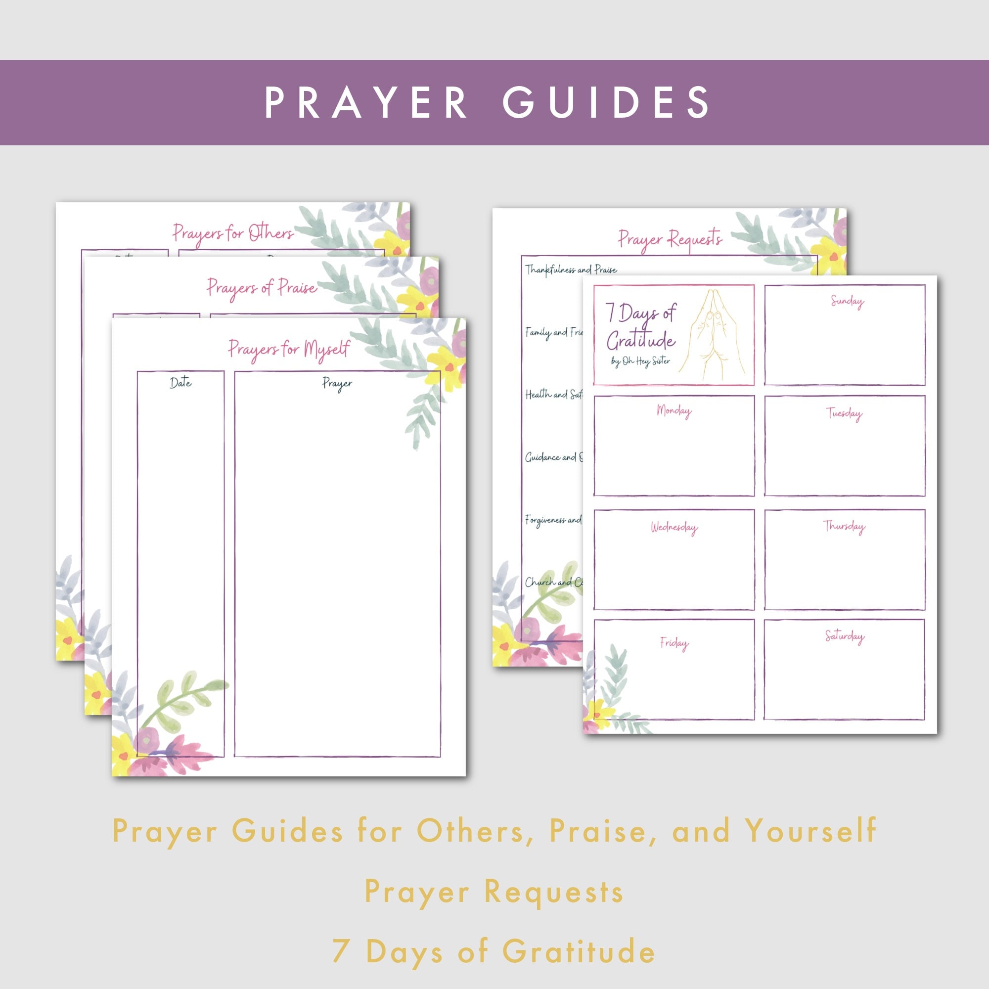 Bible Study Printable, Prayer Journal, Bible Journaling, Daily Bible ...