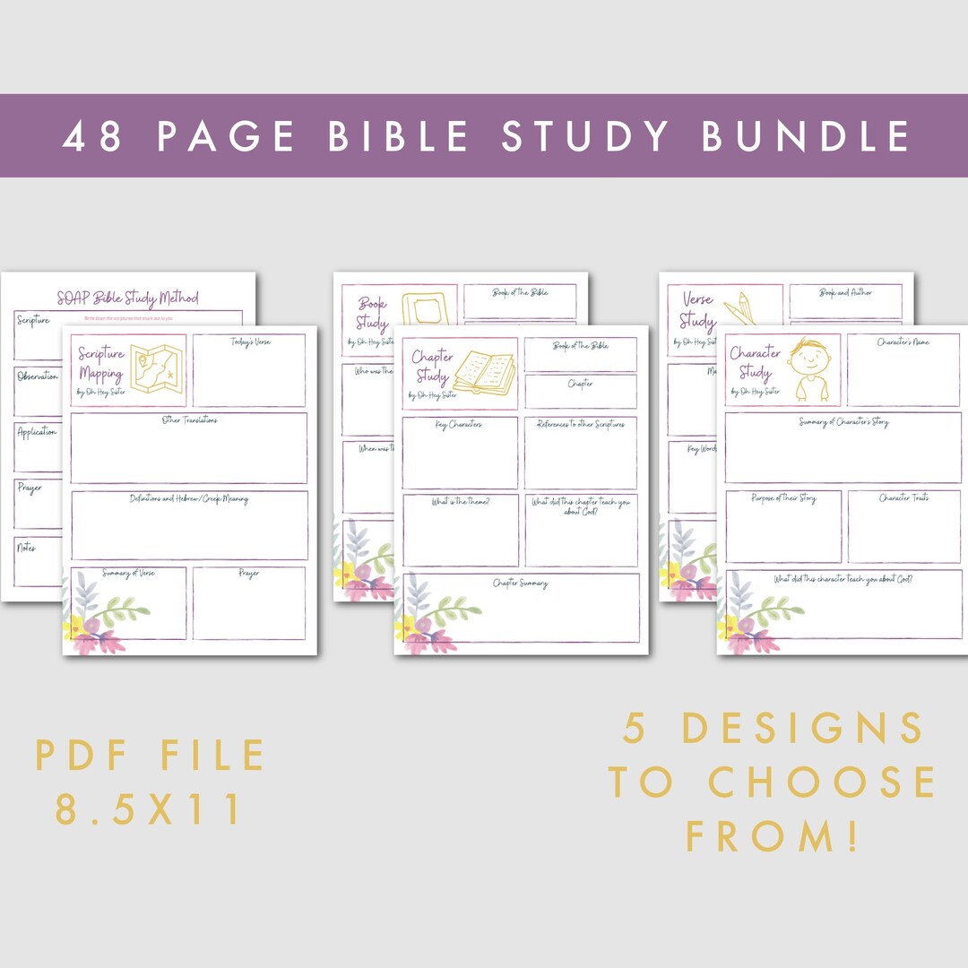 Bible Study Printable, Prayer Journal, Bible Journaling, Daily Bible ...
