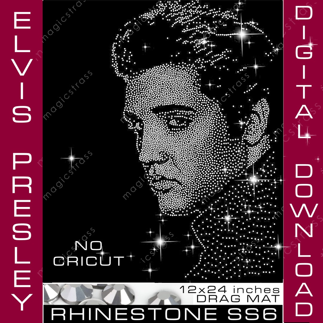 Elvis Presley SS6 Rhinestone Bling SVG Instant Digital Download ...