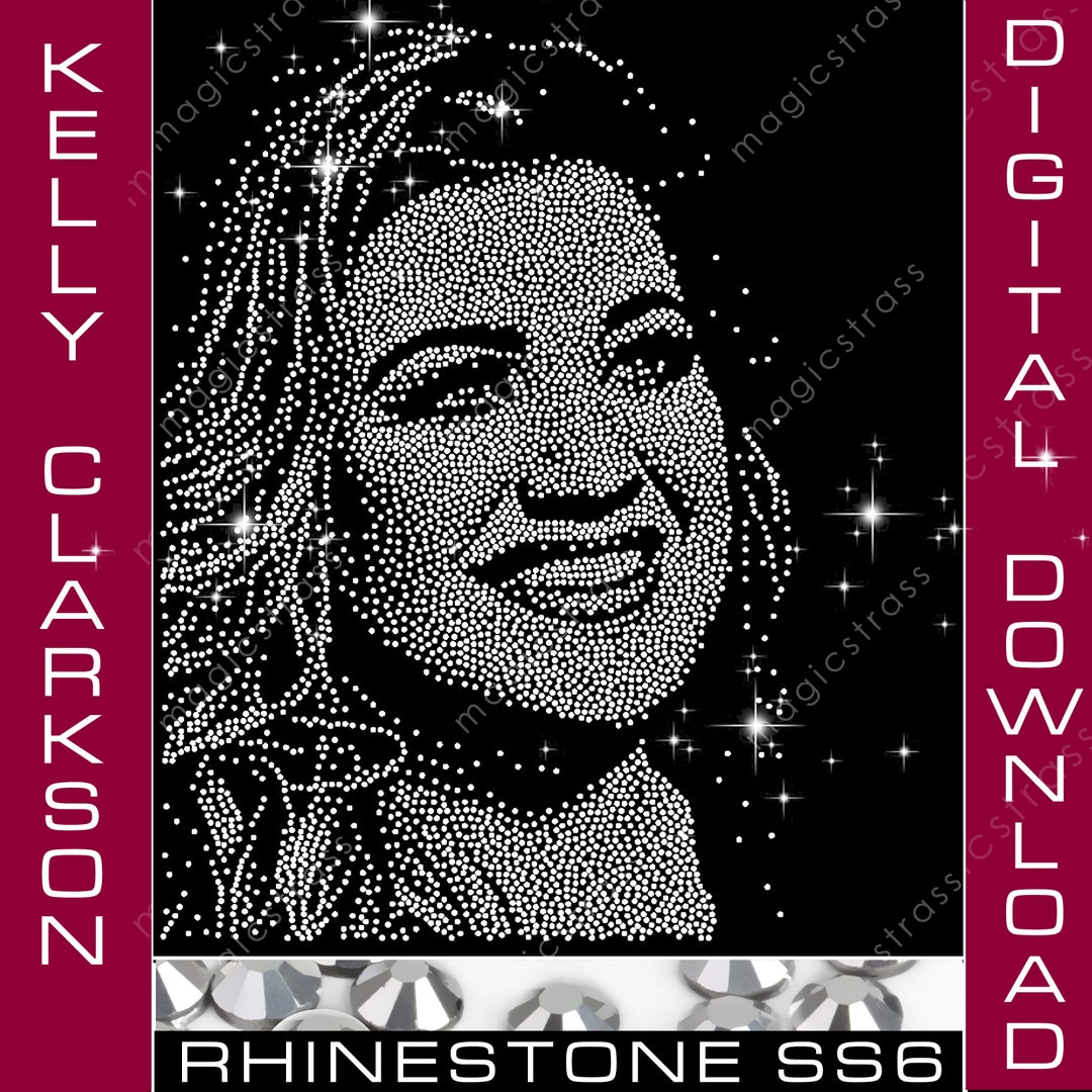 Kelly Clarkson SS6 Rhinestone Crystal Diamond SVG Instant Digital ...