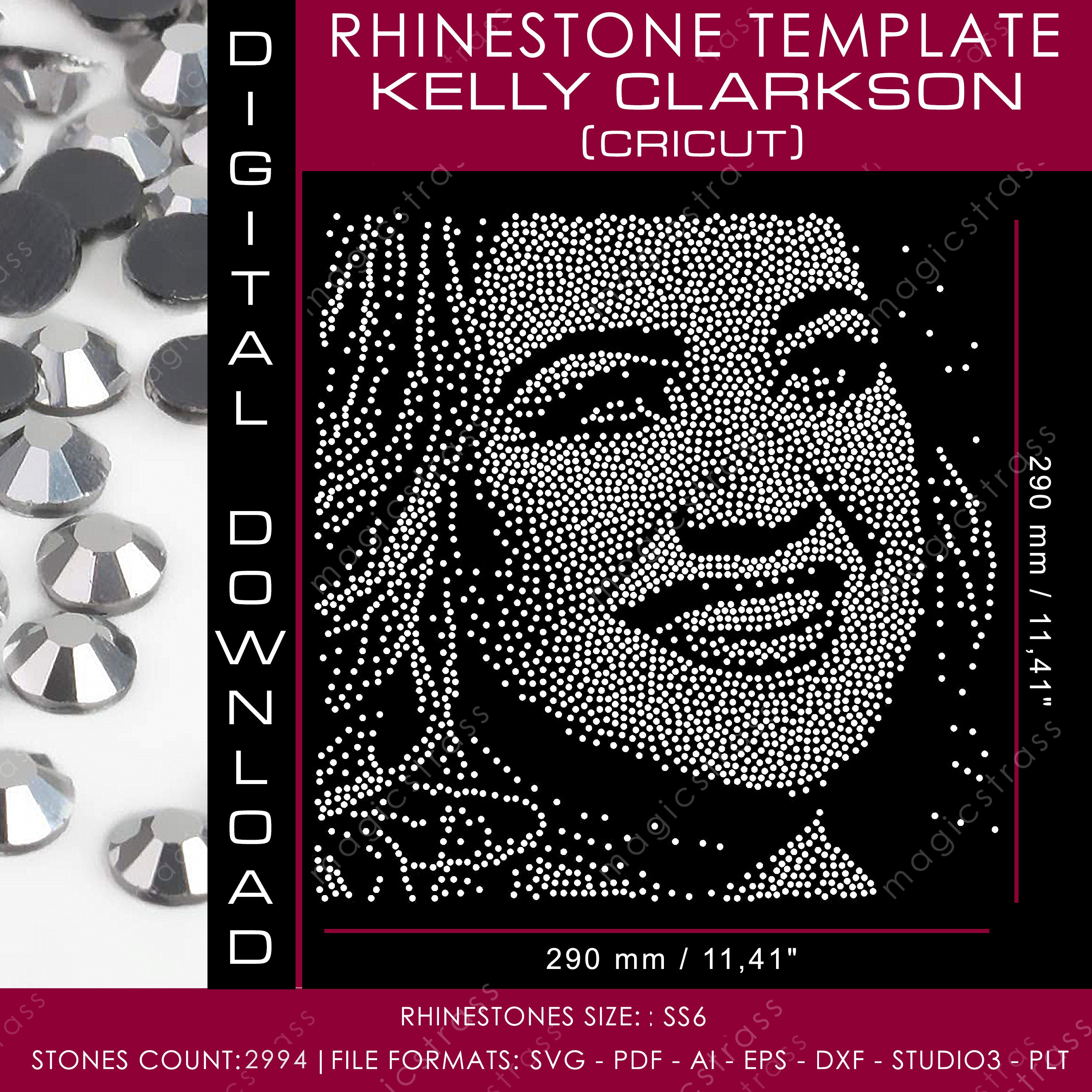 Kelly Clarkson SS6 Rhinestone Crystal Diamond SVG Instant Digital ...