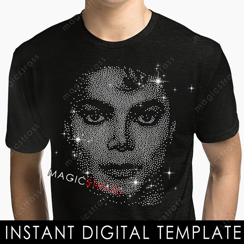 Michael Jackson SS6 Rhinestone Crystal Diamond Instant Digital Download ...