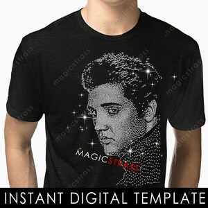 Elvis Presley SS6 Rhinestone Bling SVG Instant Digital Download ...