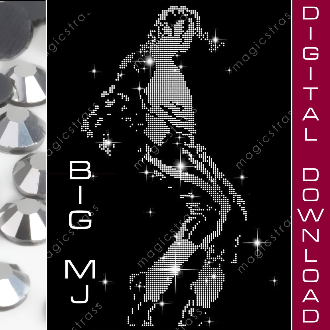 Michael Jackson SS6 Rhinestone Crystal Diamond Instant Digital Download ...