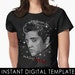 Elvis Presley SS6 Rhinestone Bling SVG Instant Digital Download ...