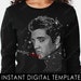 Elvis Presley SS6 Rhinestone Bling SVG Instant Digital Download ...