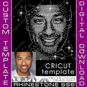 Custom Rhinestone Template SS6 Portrait Bling SVG Instant Digital ...