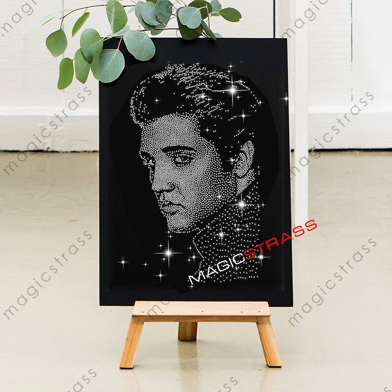 Elvis Presley SS6 Rhinestone Bling SVG Instant Digital - Etsy