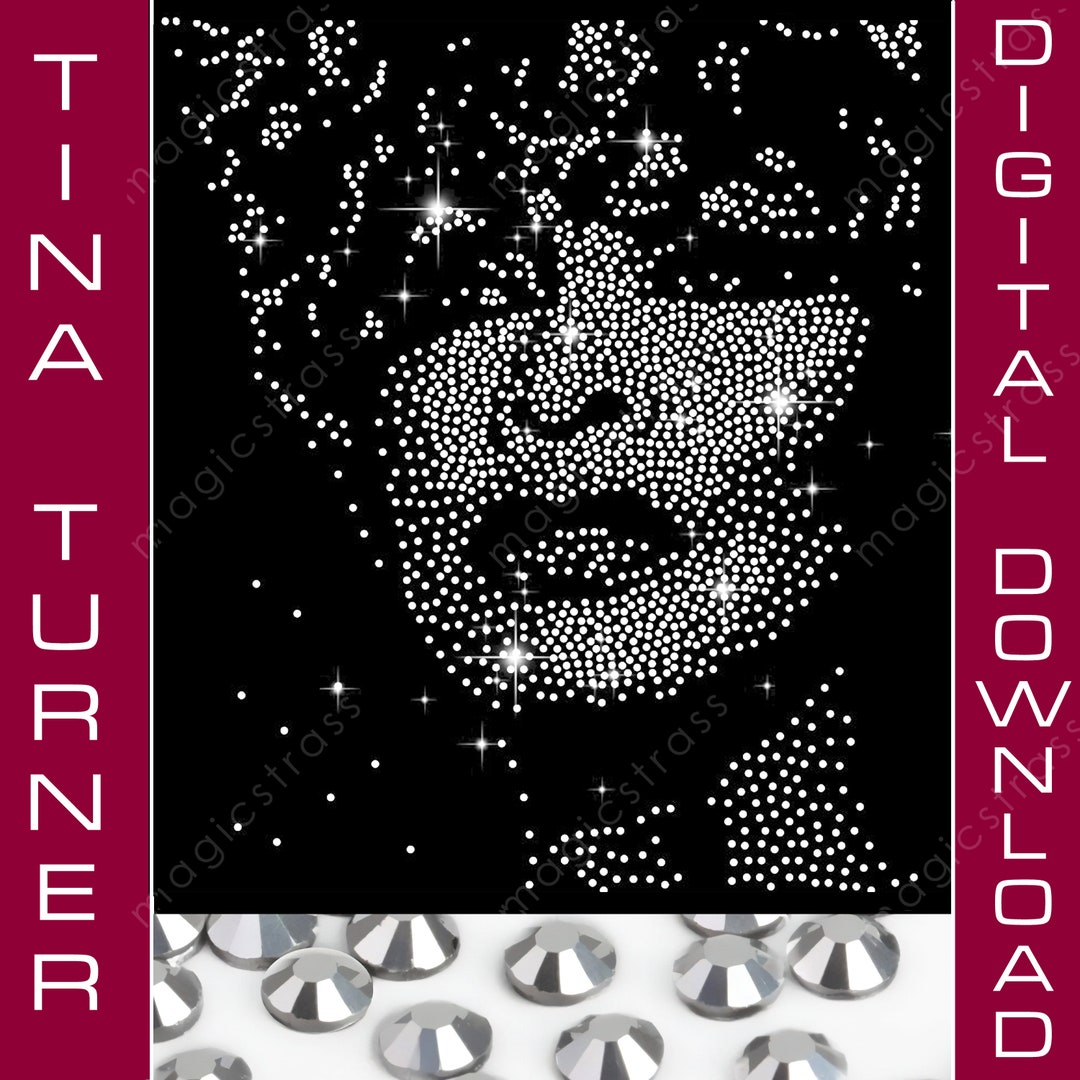 Tina Turner SS4 SS6 Rhinestone Crystal Diamond Instant Digital Download ...