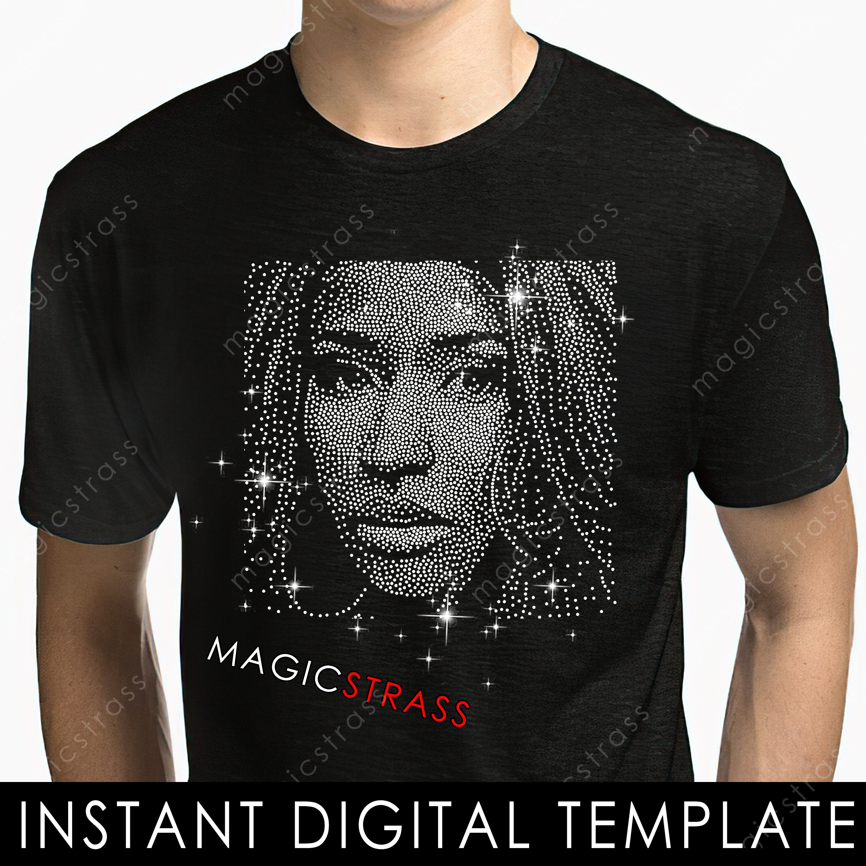 Nicki Minaj Rapper SS6 Rhinestone Portrait Bling SVG Instant Digital ...