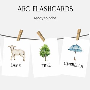 ABC Flashcards for Kids | 26 Printable 5x7 Alphabet Cards With Sight ...