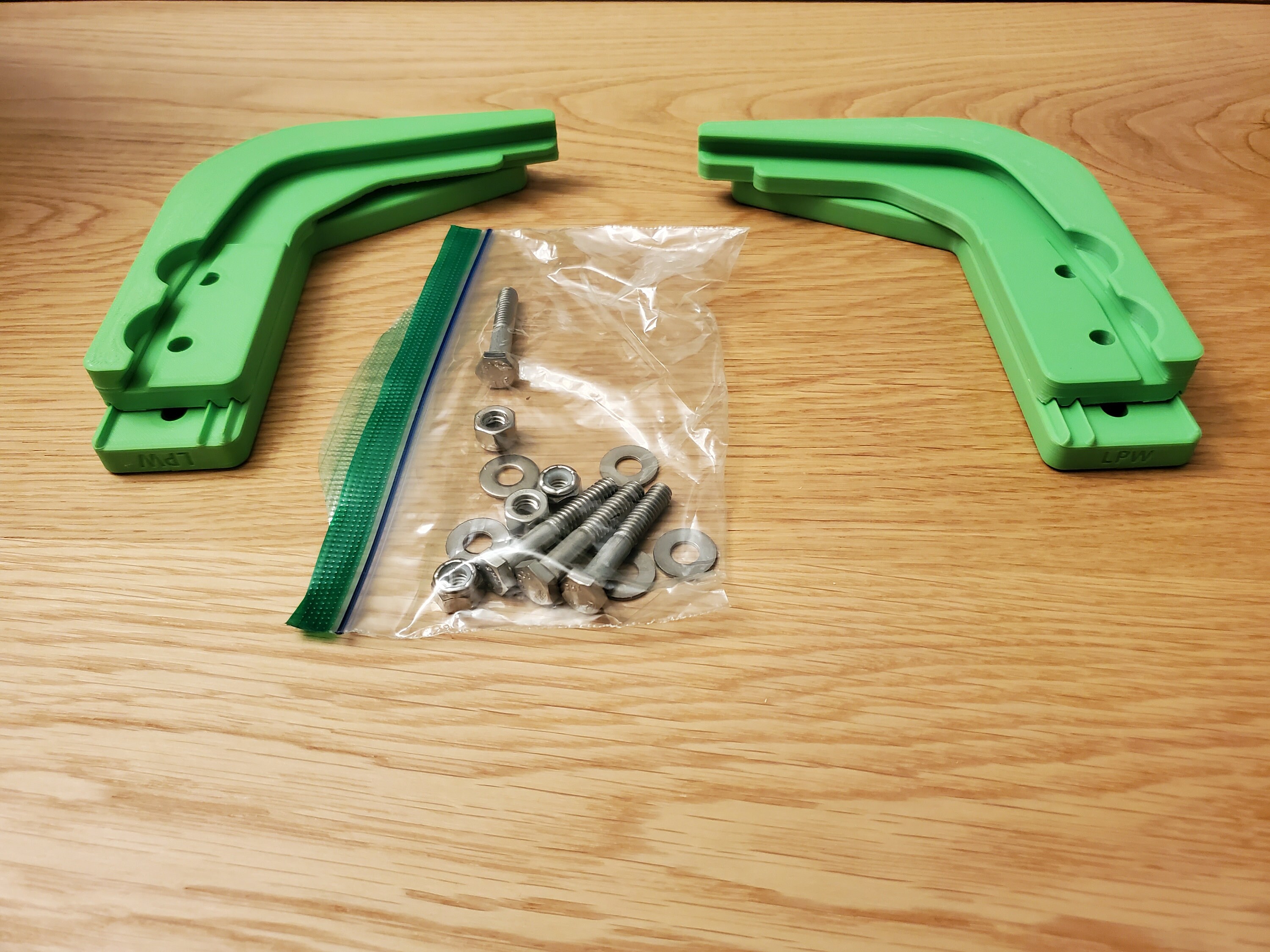 Snow Blower Adjustable Feet Kit=pop Green (fits Rounded Corner Like ...