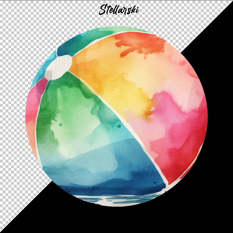 Beach Ball Clipart, Summer Clipart, Pool Balls Png, Beach Clipart ...