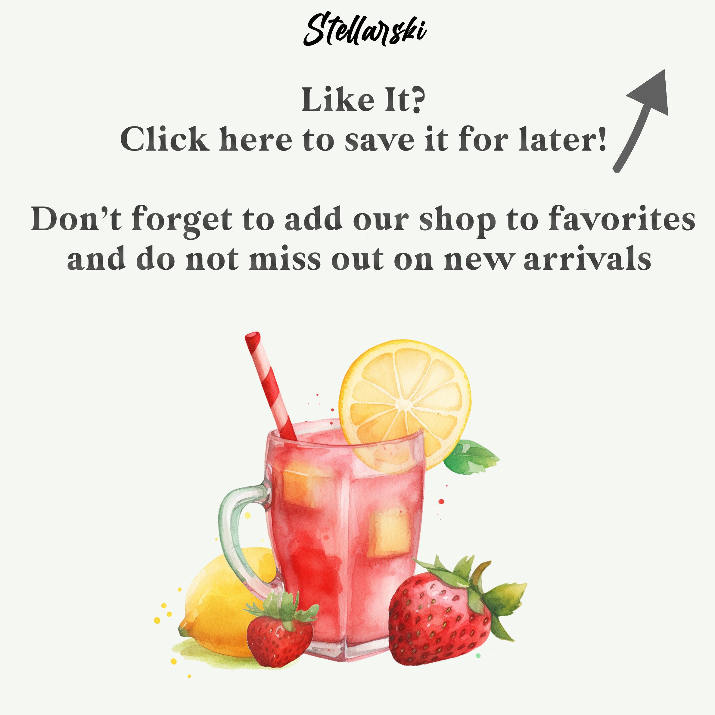 Watercolor Strawberry Lemonade Clipart | Pink Lemonade PNG Bundle ...