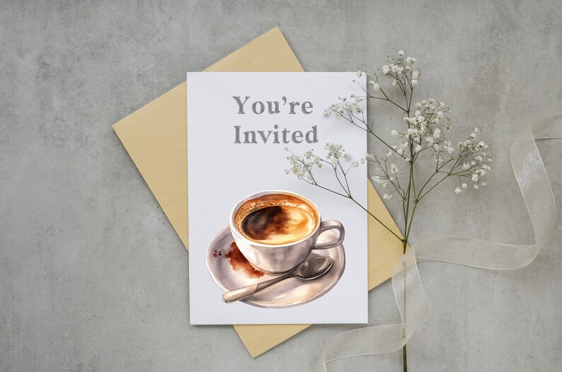 Coffee Shop Clipart Watercolor Coffee Cup Clipart Espresso - Etsy