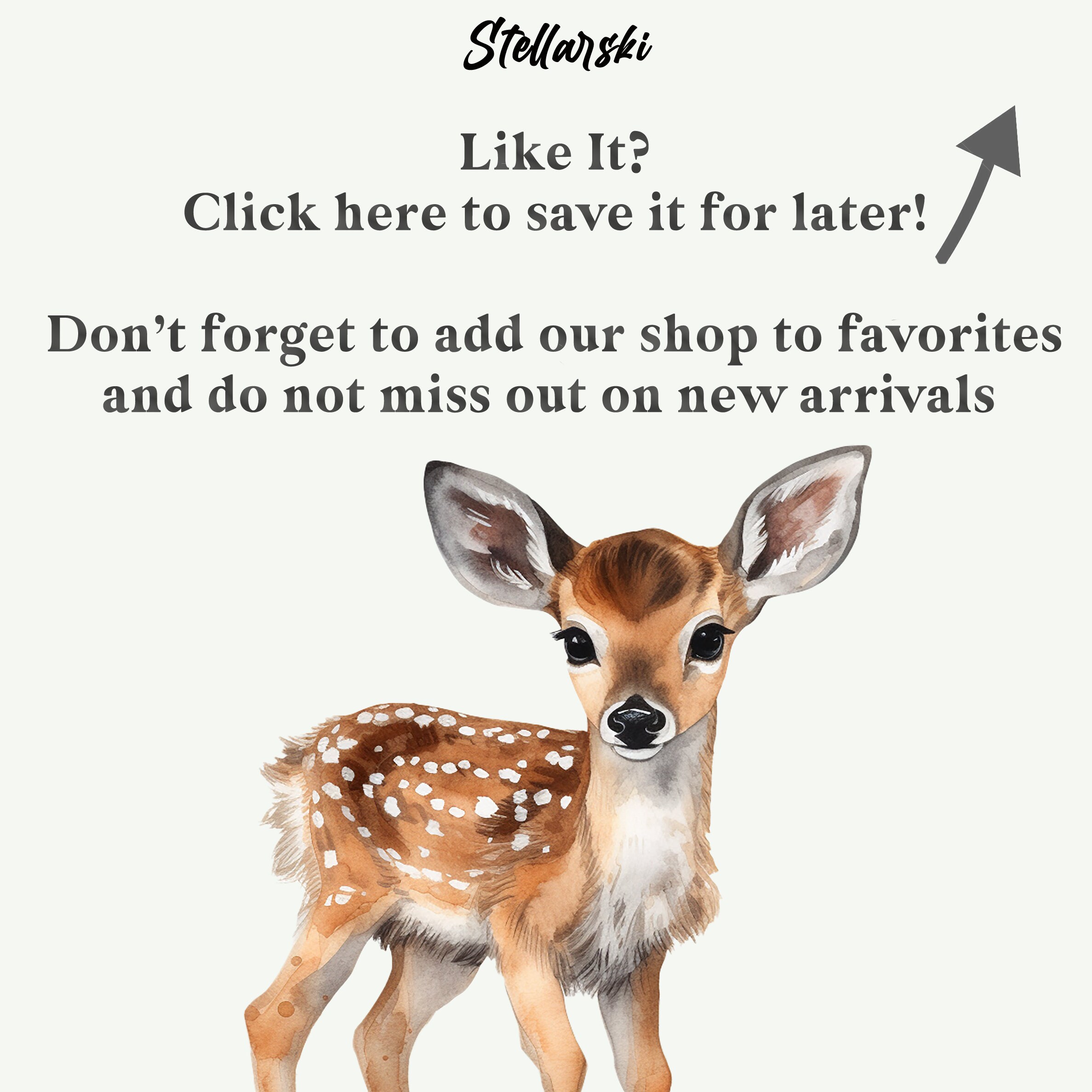 Baby Deer PNG Fawn Clipart Forest Animal PNG Watercolor Deers Clipart ...