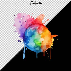 Paint Splatter PNG Colorful Splotches Clipart Cute Colorful Background ...