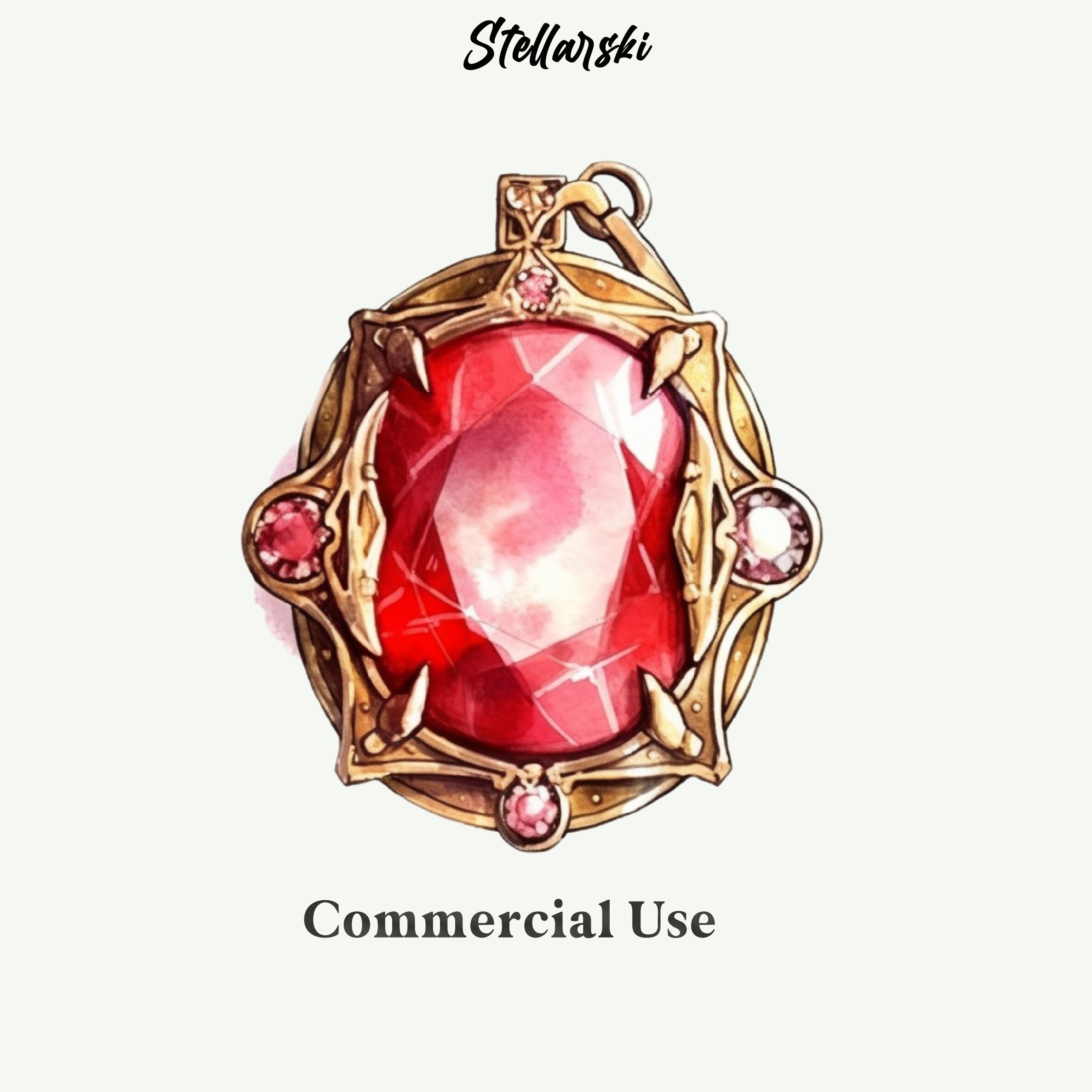 13 Fantasy Gem Locket Clipart, PNG, Full Commercial Use, Necklace PNG ...