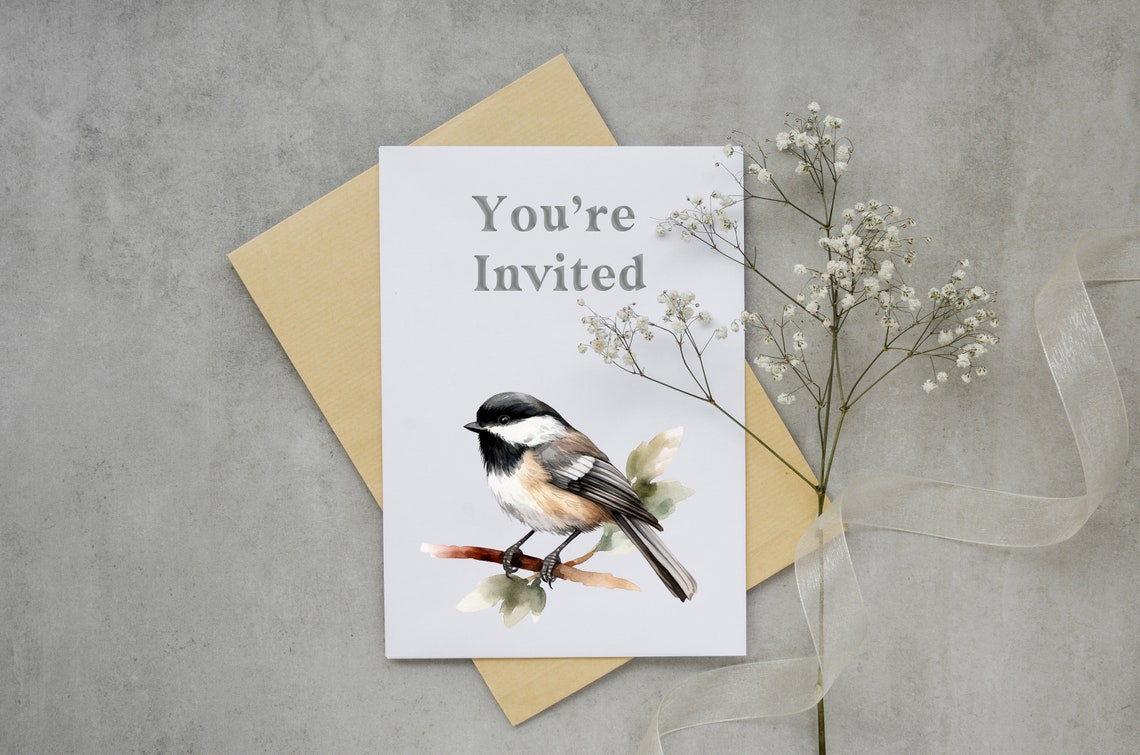 Chickadee PNG Chickadee Clipart Set Watercolor Chickadee - Etsy