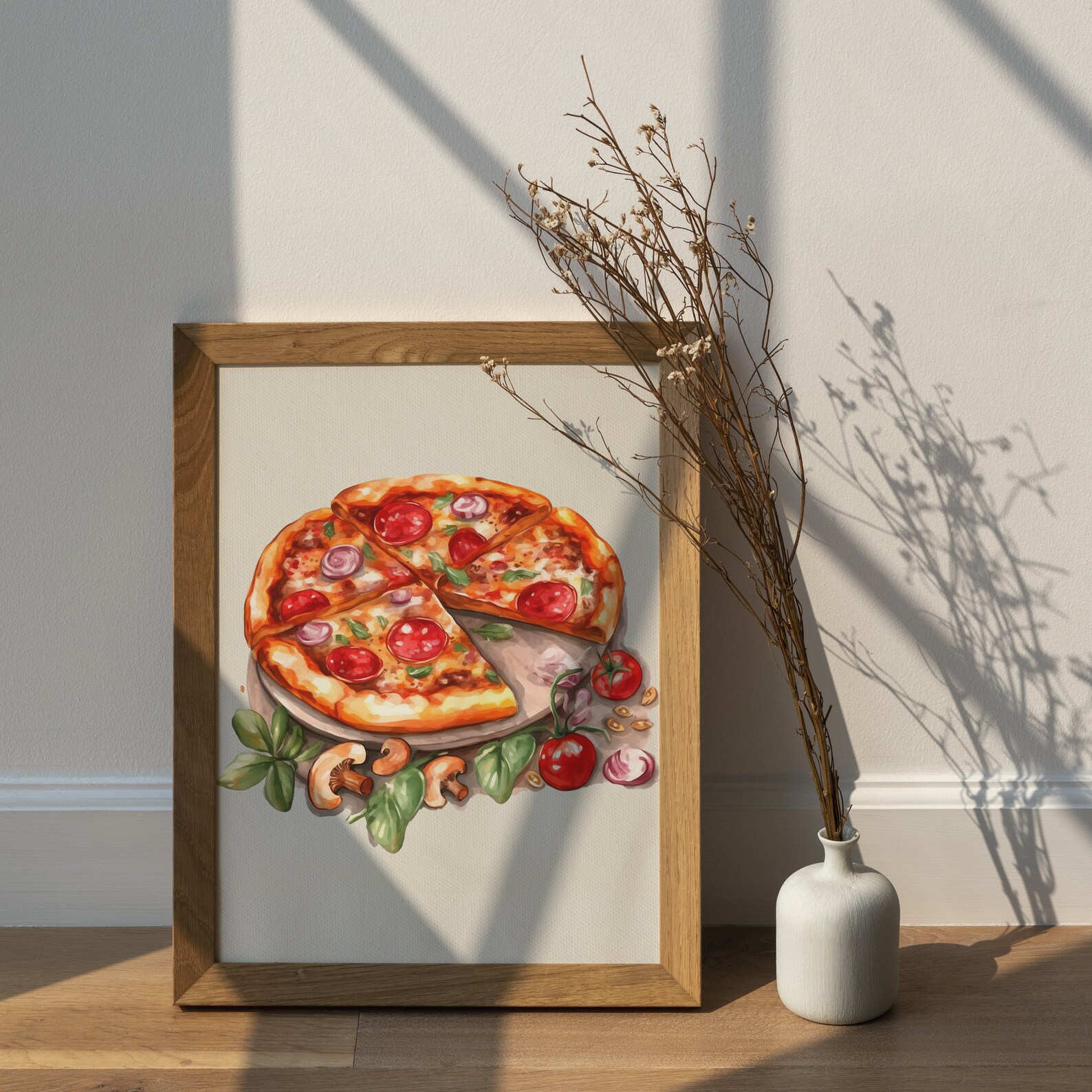Watercolor Pizza Clipart | Fast Food PNG | Cheese Pizza PNG | Food ...