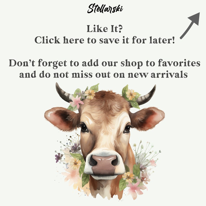 Watercolor Cottagecore Cows Clipart Bundle, Fantasy Clip Art, Cow Clip ...