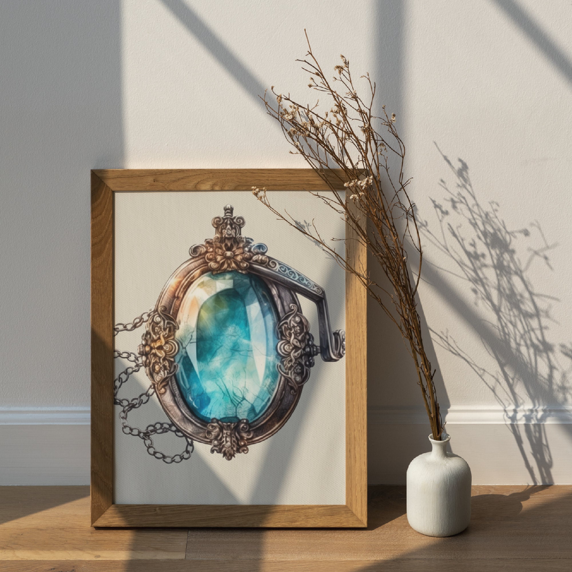 13 Fantasy Gem Locket Clipart, PNG, Full Commercial Use, Necklace PNG ...