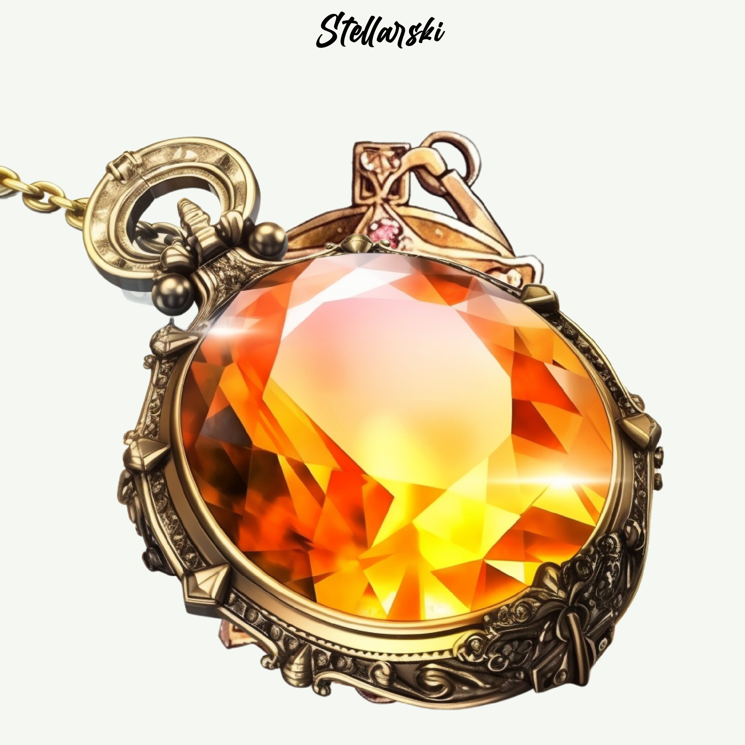 13 Fantasy Gem Locket Clipart, PNG, Full Commercial Use, Necklace PNG ...