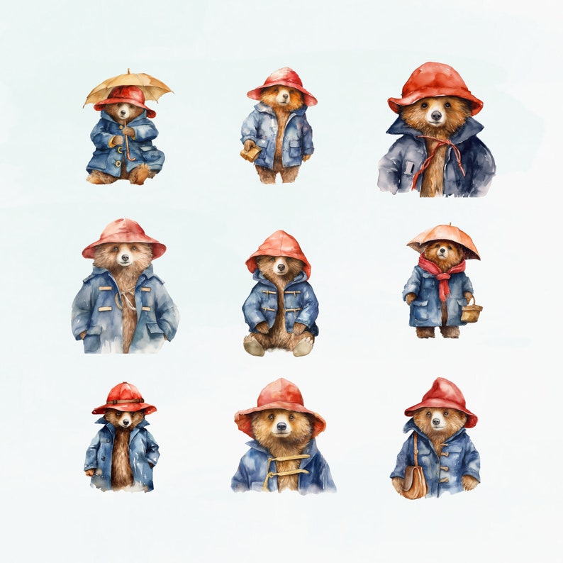 Paddington Bear PNG Adorable Paddington Bear Images - Etsy UK